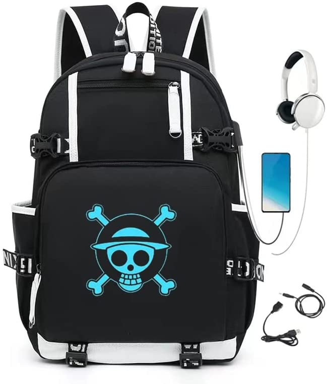 Anime Luminous Large Capacity Backpack One Piece School Bag Cosplay Bo ...