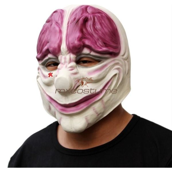 Payday 2 Cosplay Latex Full Face Mask – Mxcostume